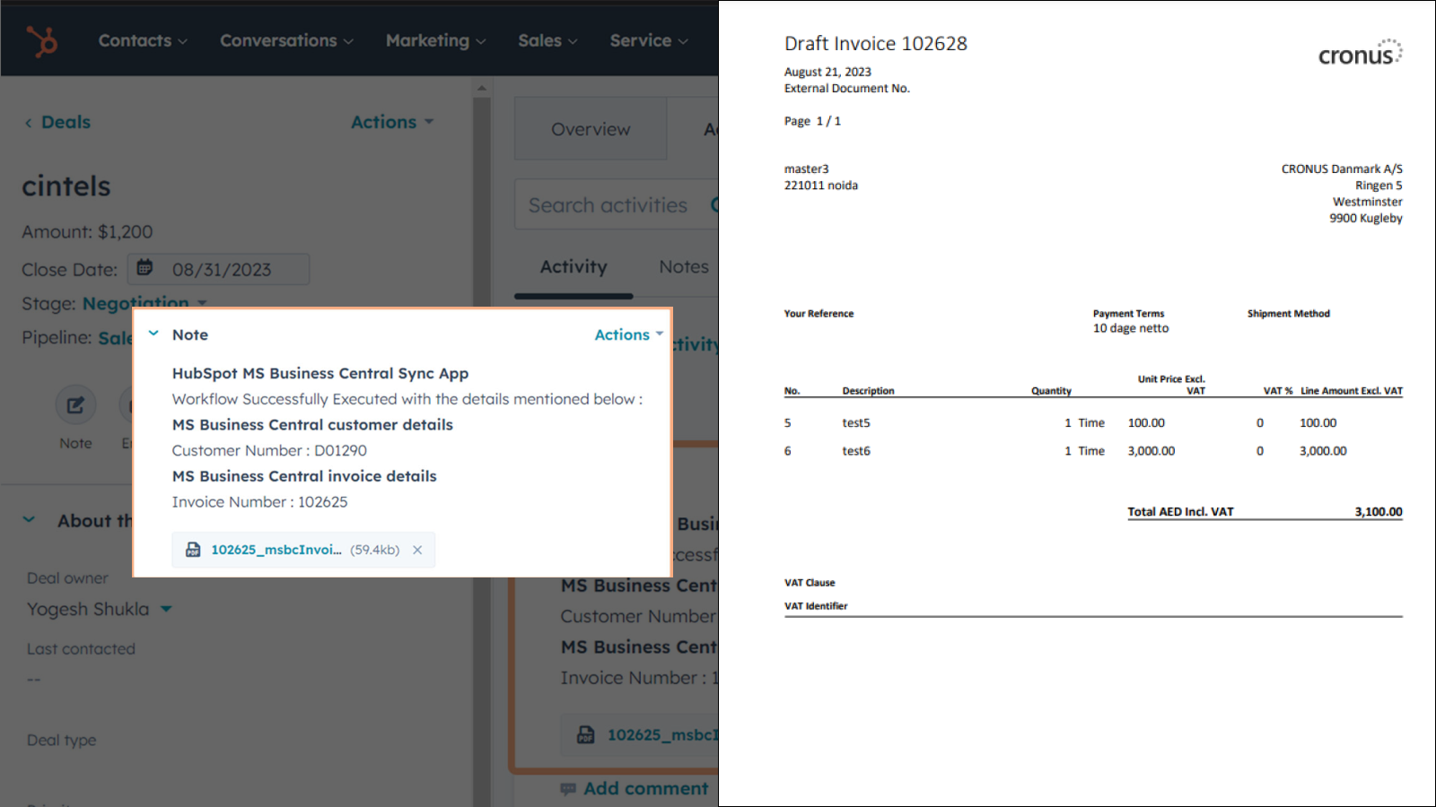 Integración de Business Central con HubSpot | Conéctala aquí